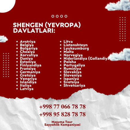 Belgiya (Shengen) viza olishda yordam beramiz!Tez, Ishonchli, Sifatli!
