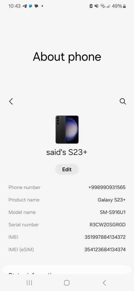 Samsung s23+ 256GB