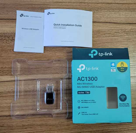 TP-Link Archer T3U Двух диапазонный WiFi приёмник USB‑адаптер Adapter