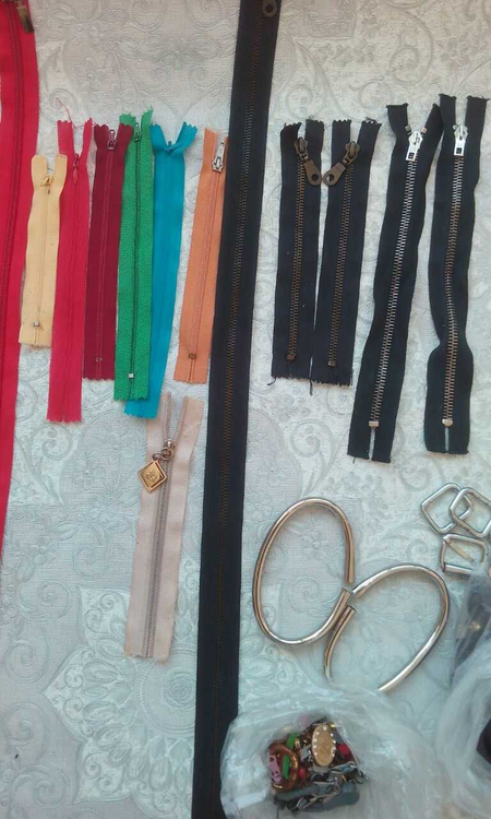 Фурнитура, молнии, бегунки-для шитья сумок и рукоделия