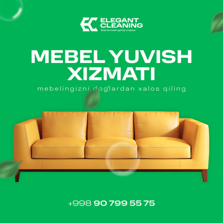 Yumshoq mebel yuvish xizmati Toshkent