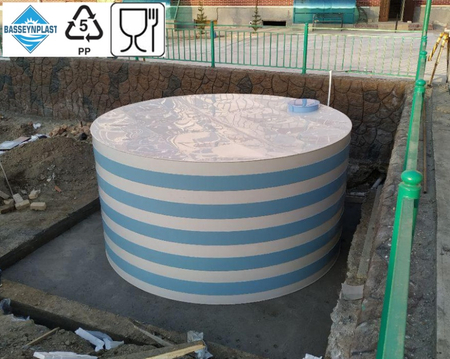 Эко-ёмкости пластиковые из полипропилена для воды от 0,1м3 до 100м3