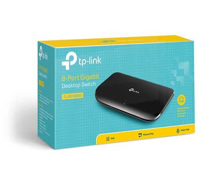 TP-Link TL-SG 1008D Gigabit  (8p HUB)          (NT1608)