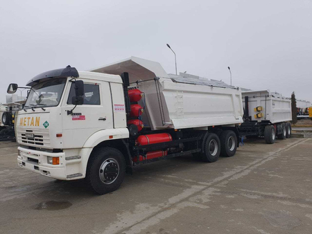 Автосамосвал КАМАЗ 6520 НА МЕТАН
грузоподъёмность - 20т
