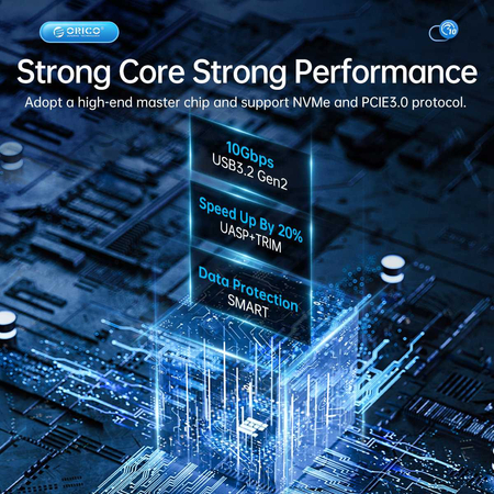 Корпус для SSD M.2 Nvme Orico AM2C3-G2 10gbit