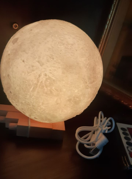светильник ночник луна 3D moon night lamp