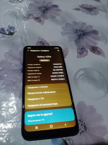 Samsung A20s telefoni sotiladi.