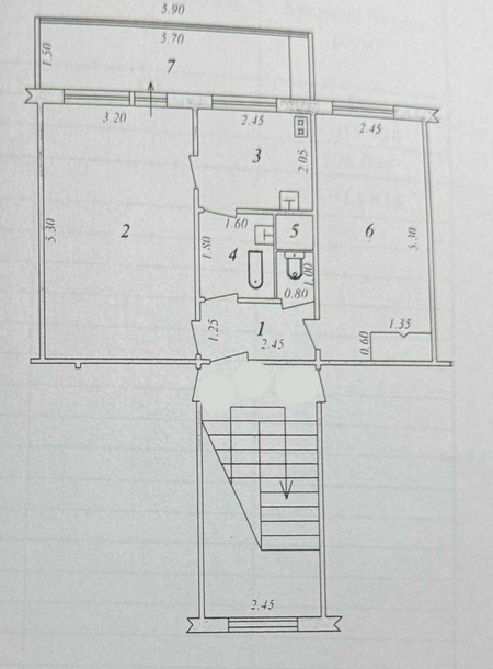 Продается квартира 2/2/4. Ориентир: Парк Ашхабад, Bier Regen, Боткина