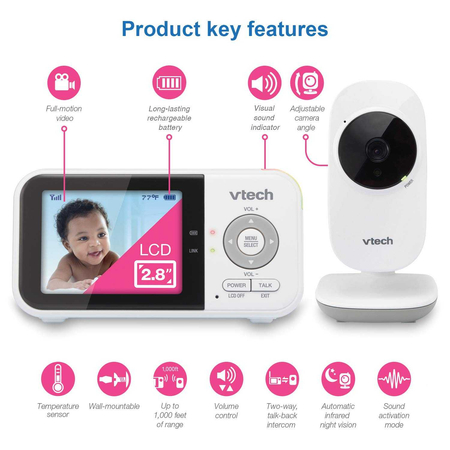 Видеоняня DECT Vtech VM819 надёжная забота о ребёнке