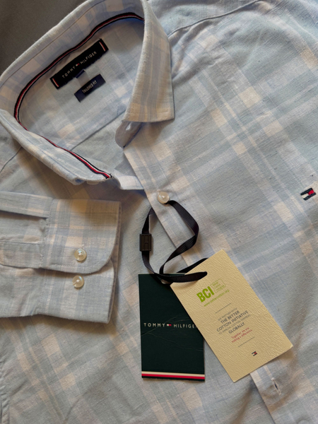 Мужская рубашка. Tommy Hilfiger. Размер L / XL
