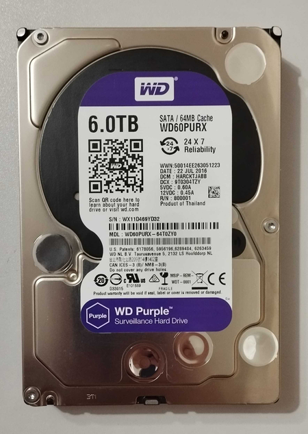 Жесткий диск WD 6TB Purple