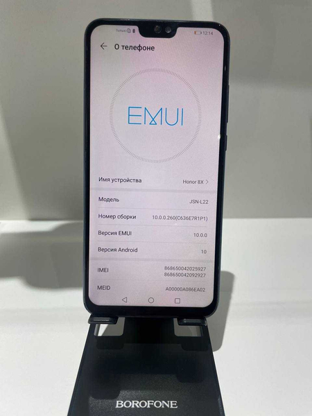 Телефоне Honor 8x