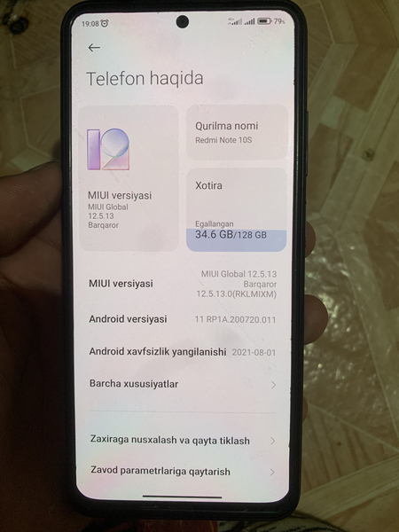 Redmi note 10S 128 gb