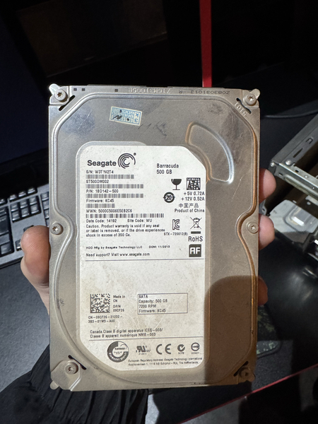 Hdd 1t 500G в количестве идеал
