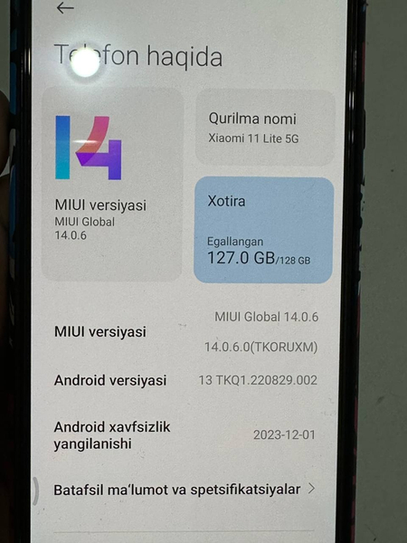 Xiaomi 11 lite 5G NE