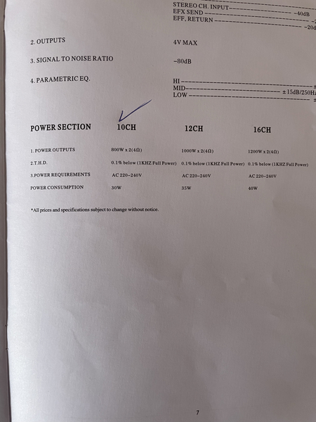 Sar mixer pult aktivniy 800w+2. 10 kanallik