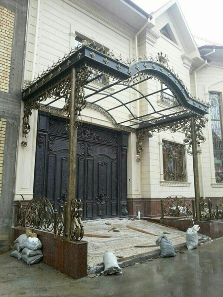 Покраска варота ковка darvoza boyimiz LUXKOVKAUZ
