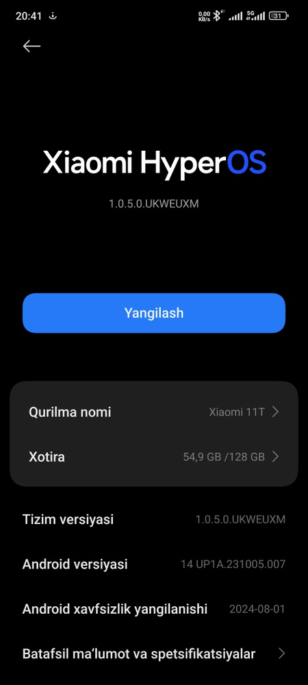 Xiomi (Redmi) 11T