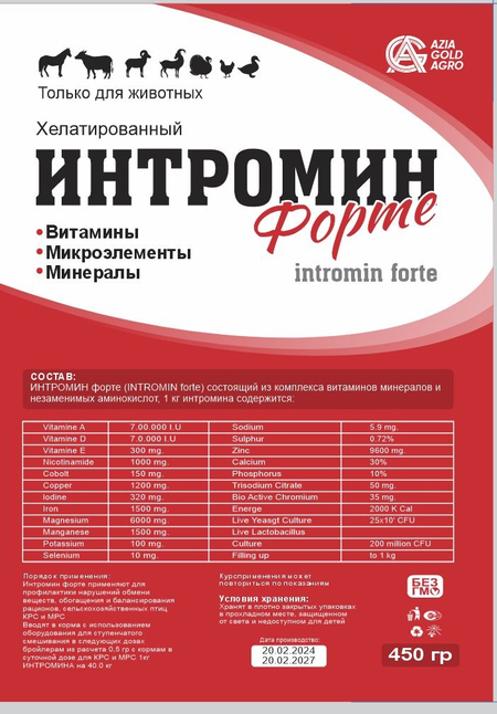 Интромин форте Витамины и минералы