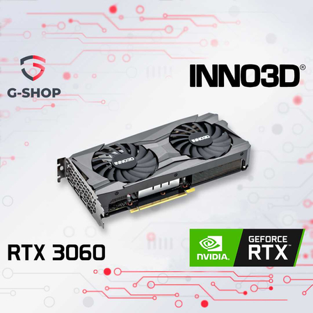 Игровая видеокарта NVIDIA INNO3D GeForce RTX 3060 Twin X2 12GbB GDDR6