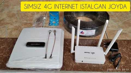 WiFi Router 4G CPE Sim kartali, Tashqi antenna ulanadigan porti bilan