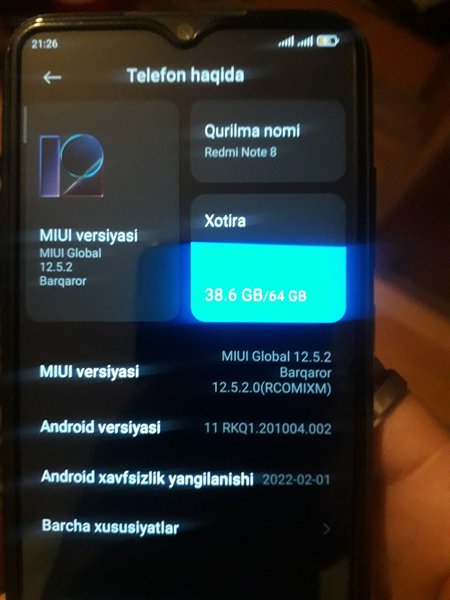 redmi note 8 64 talik