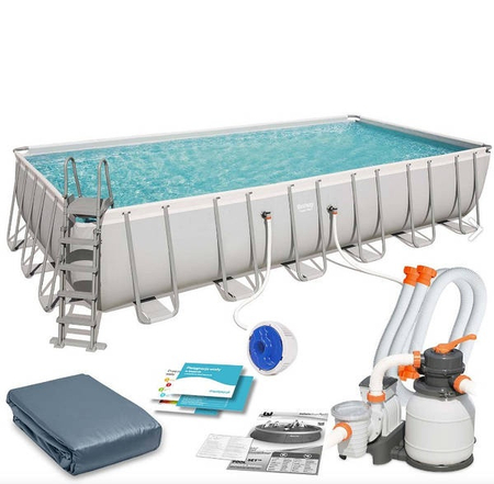 Bestway 56475 каркасний басейн 732 х 366 х 132 см, пісочний ф-р насос,