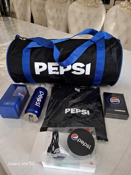 Sumka futbolka pepsi to'plami 7 tasi birga