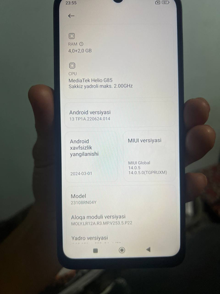 Redmi 13c.  Yap-yangi. karobka telefon