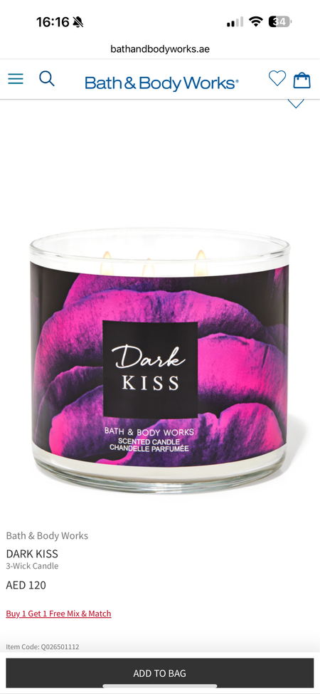 Арома свечи от Bath and body works с 3мя фителями