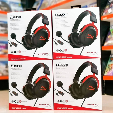 (3в1) Aмбушюры+Аудио Карта 7.1 + Наушники Hyperx CLOUD 2 Гарнитура