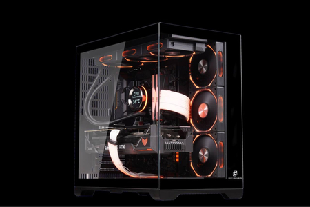 Pro Gaming Aquarium Case oq qora rangida bor