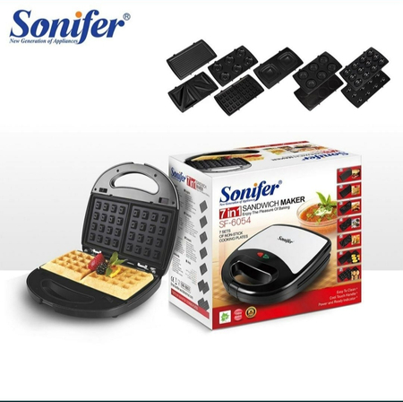 Даставка бесплатная. Вафельница SONIFER 6054 7&1 чудо сладостей