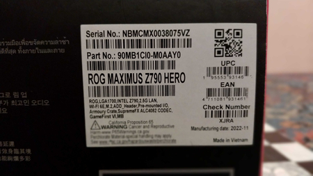 Новая Материнская плата ASUS ROG Maximus Z790 Hero. Сокет LGA 1700.