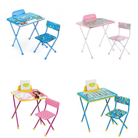 Российский складной комплект NIKA kids. Парта.Стол+стул