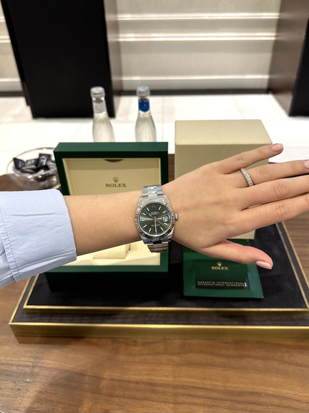 NEW Rolex Datejust 41mm Steel and White Gold 126334
