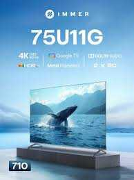 Телевизор IMMER 75 дюймов Smart Tv прошивка бонус  доставка бесплатный