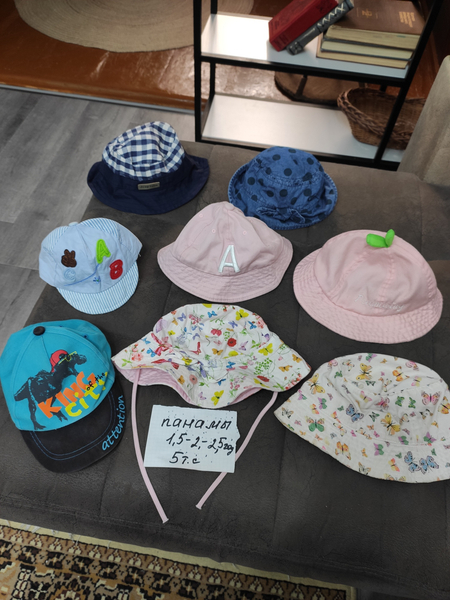 Панамы,кепи от 1-3 лет