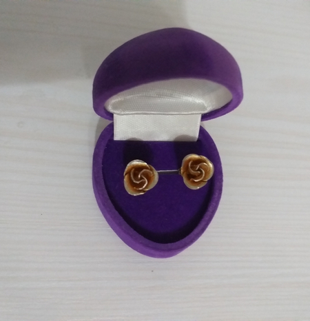 Золотые серьги гвоздики