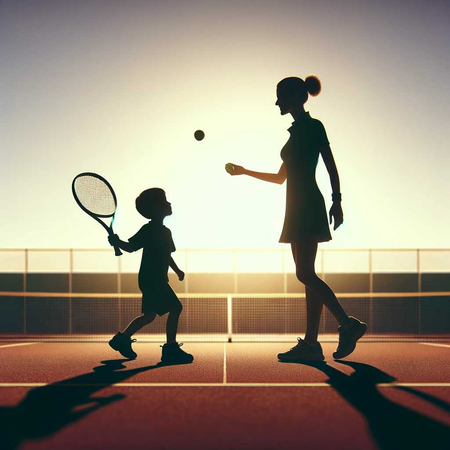 Tennis lessons for kids in English!