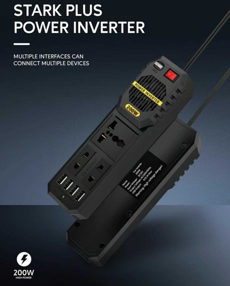 Green Lion Stark Plus Power Inverter 200W/ V12 Автомобильный Инвертор