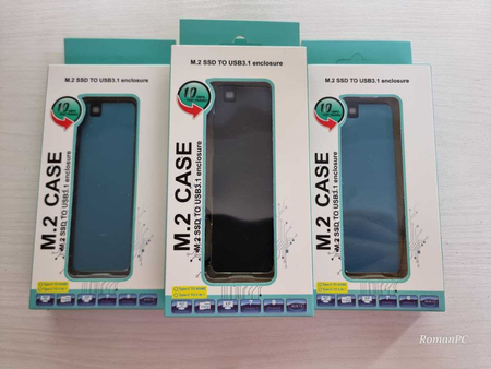 M.2 Case USB 3.0 USB Type-C + NVME 256gb Новые В Количестве + Гарантия