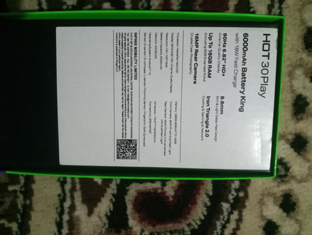 Infinix Hot Play 30        128gb/16gb