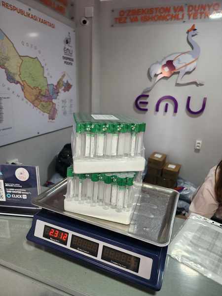 Пробирка с зелёной крышкой для плазмолифтинга