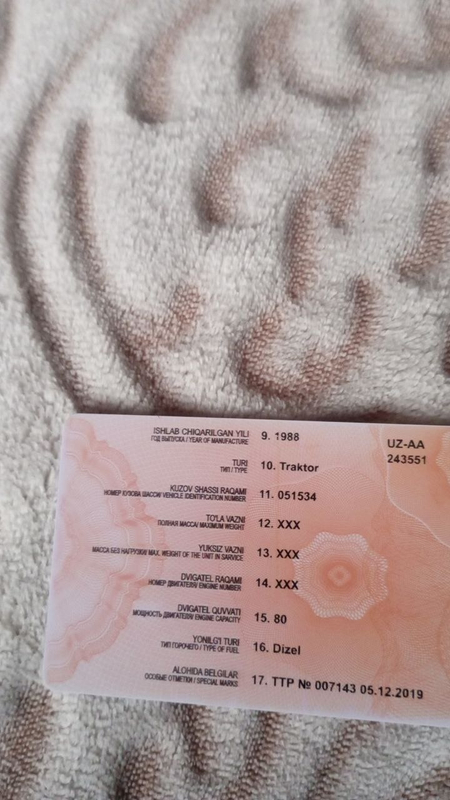 Mtz 80 sotiladi soz holatda
