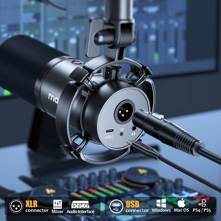 Кардиоидный направленный микрофон для подкастов Maono PD200X
