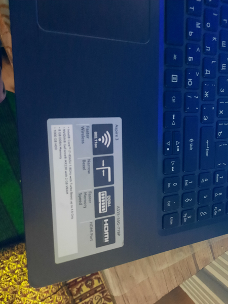 Aser I7 8565U ishlatilgan holati zur ssd 256 quyilgan ddr 16 quyilgan
