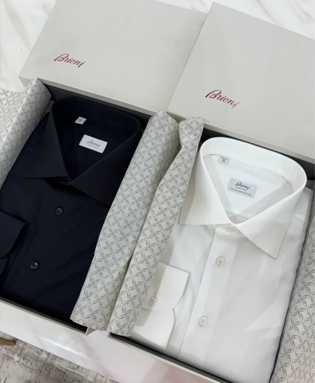 Хлопковая сорочка от Brioni. Italia