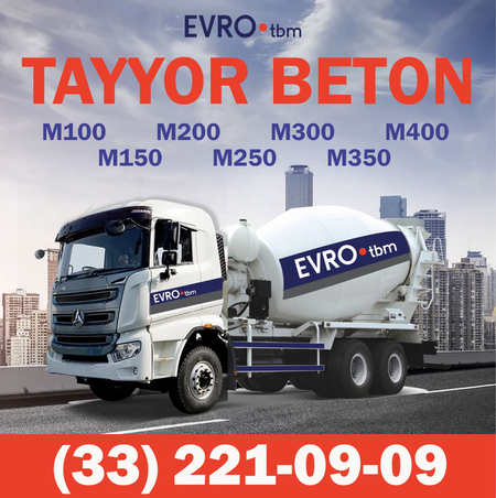 Tayyor beton  / Готовый товарный бетон