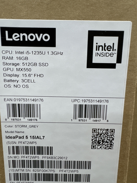 Lenovo ideaPad 5 обсолютно новый с видео картой i5 16/512 mx550